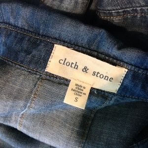 cloth & stone | Tops | Cloth Stone Top Women Small Pullover Blouse Blue ...